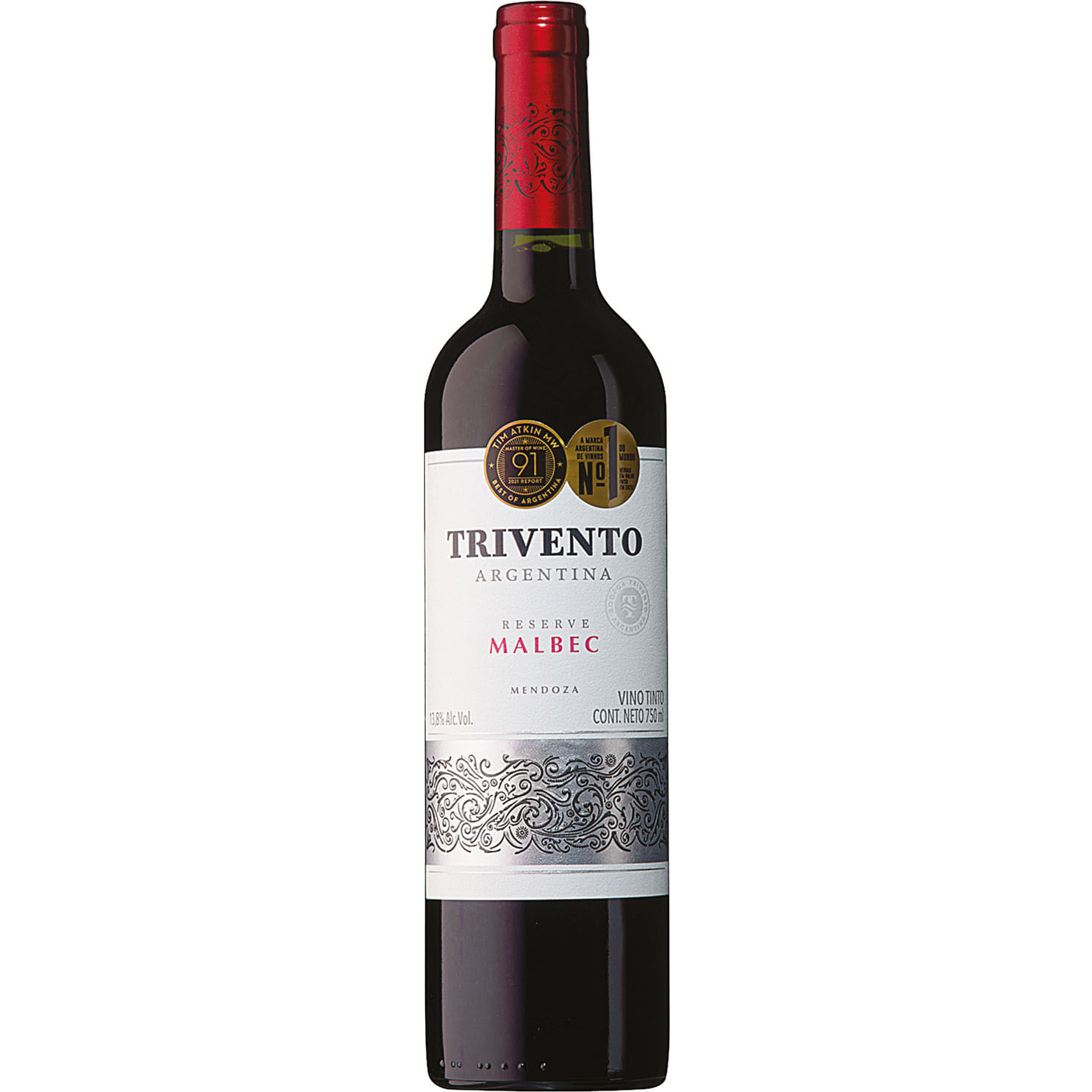 Trivento Reserve Malbec Argentino Vinho Tinto 750ml - Zaffari